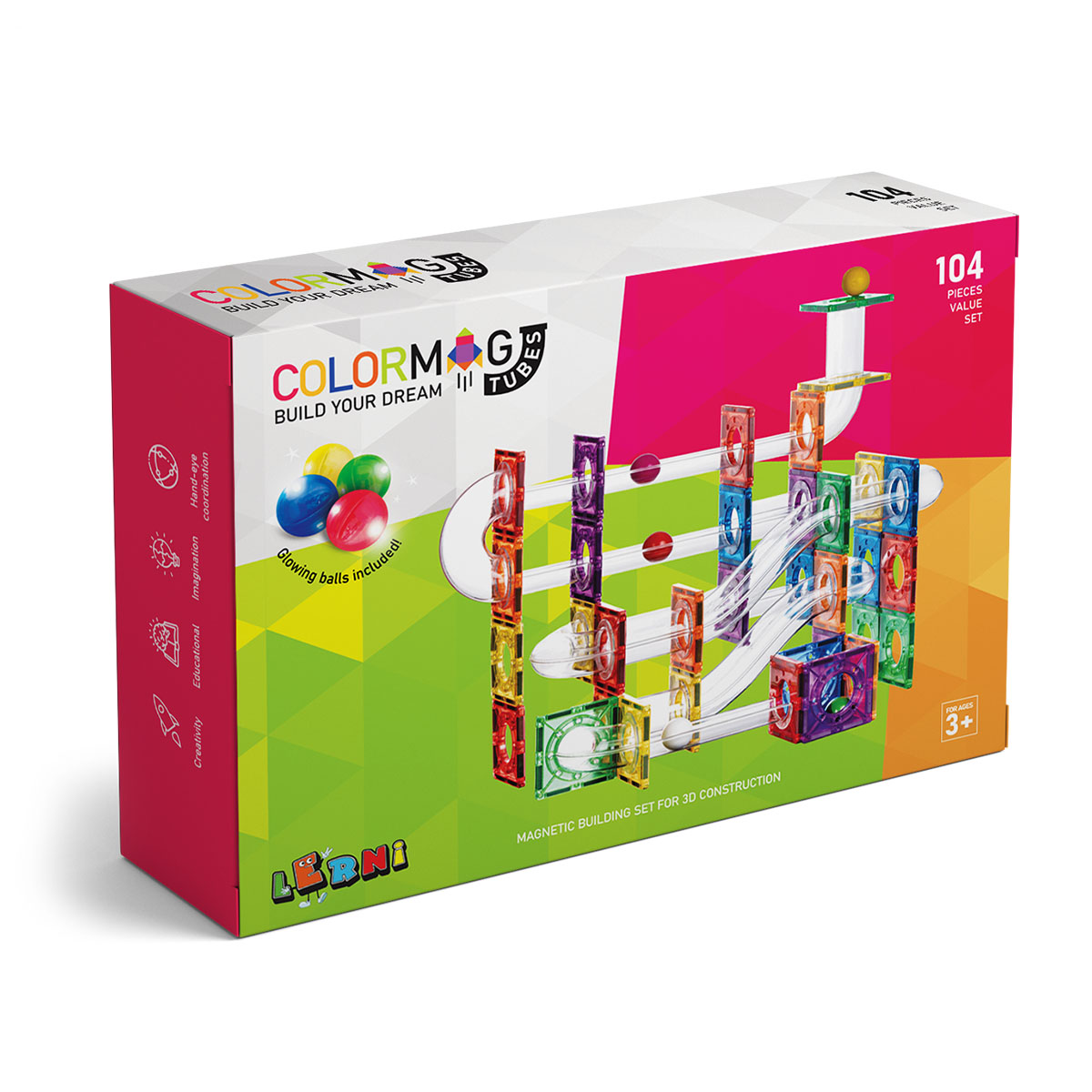 Magnetická stavebnica COLORMAG TUBES– Lerni.sk